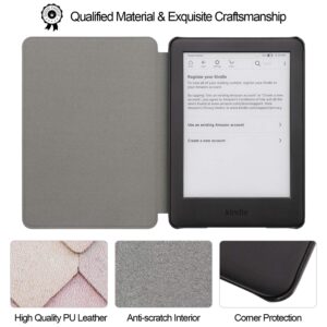 WALNEW Cover Case Only for Kindle (Model No. J9G29R) 10th Gen 2019 Released - Slim Auto Wake/Sleep Protective PU Leather Case for Kindle 2019