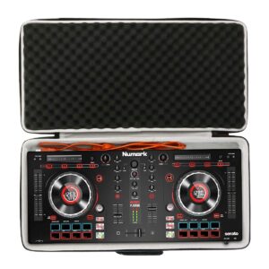 khanka hard travel case replacement for numark mixtrack platinum fx/pro 3 | usb dj controller