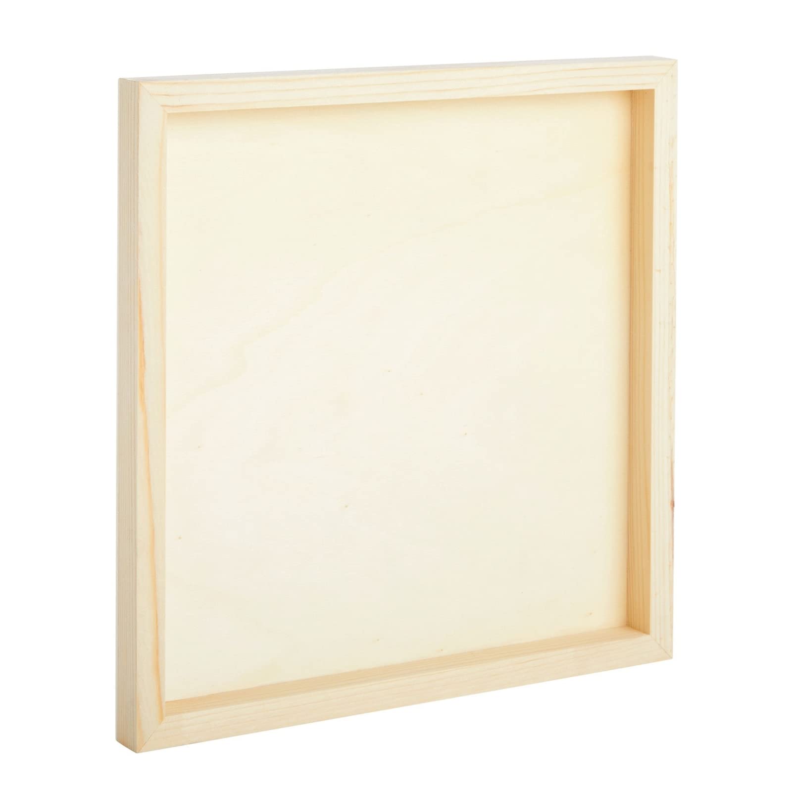 Bright Creations 6 Pack Unfinished Square Wood Panels for Painting, 12x12 Wooden Canvas Boards for Crafts