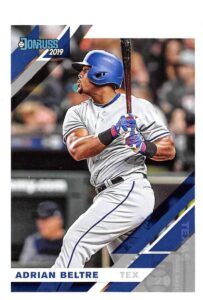 2019 donruss baseball #80 adrian beltre texas rangers panini trading card