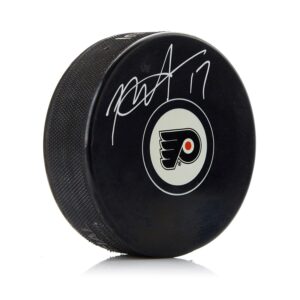 rod brind'amour philadelphia flyers autographed hockey puck - autographed nhl pucks