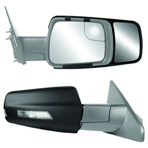 fit system - 80730 snap & zap custom towing mirror pair for ram 1500 pick-up, black