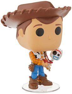 pop! funko disney pixar toy story 4 sheriff woody holding forky vinyl exclusive #535