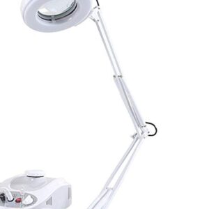 Funnylife 3 in 1 Aromatherapy Facial Steamer, 5X Magnifying LED Lamp, High Frequency Machine,Salon Spa Beauty Equipment