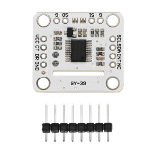 hiletgo gy-39 light intensity temperature humidity atmospheric pressure sensor 4 in one integrated sensor module with chip ltr308als+spl06+shtc3