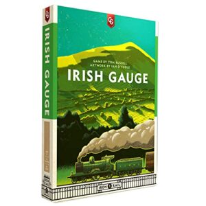 capstone games: irish gauge, strategy board game, high player interaction, quick 60 minute play time, 3 to 5 players, ages 12 and up