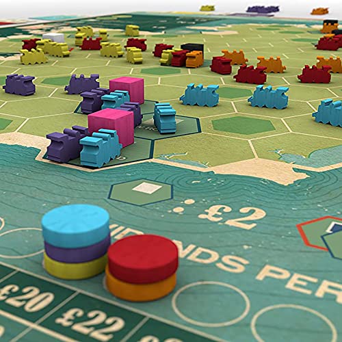 Capstone Games: Irish Gauge, Strategy Board Game, High Player Interaction, Quick 60 Minute Play Time, 3 to 5 Players, Ages 12 and Up