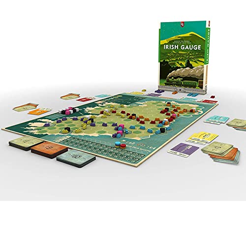 Capstone Games: Irish Gauge, Strategy Board Game, High Player Interaction, Quick 60 Minute Play Time, 3 to 5 Players, Ages 12 and Up