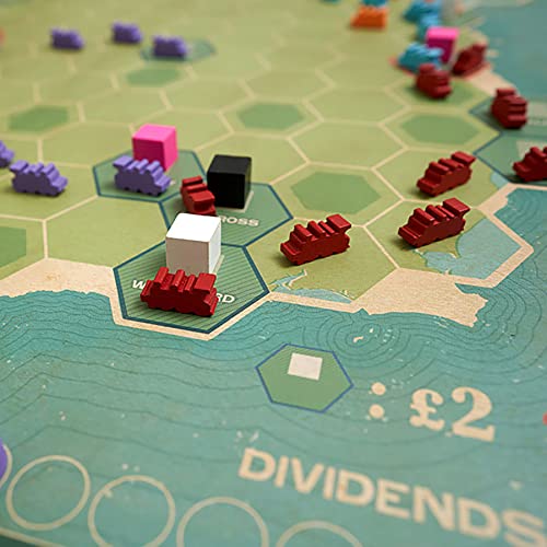 Capstone Games: Irish Gauge, Strategy Board Game, High Player Interaction, Quick 60 Minute Play Time, 3 to 5 Players, Ages 12 and Up