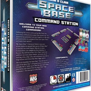 Alderac Entertainment Group (AEG) Space Base Command Station - Board Game, Dice Game, Storage Solution, 2 to 7 Players, 60 Minute Play Time, for Ages 14 and Up, Alderac Entertainment Group (AEG)