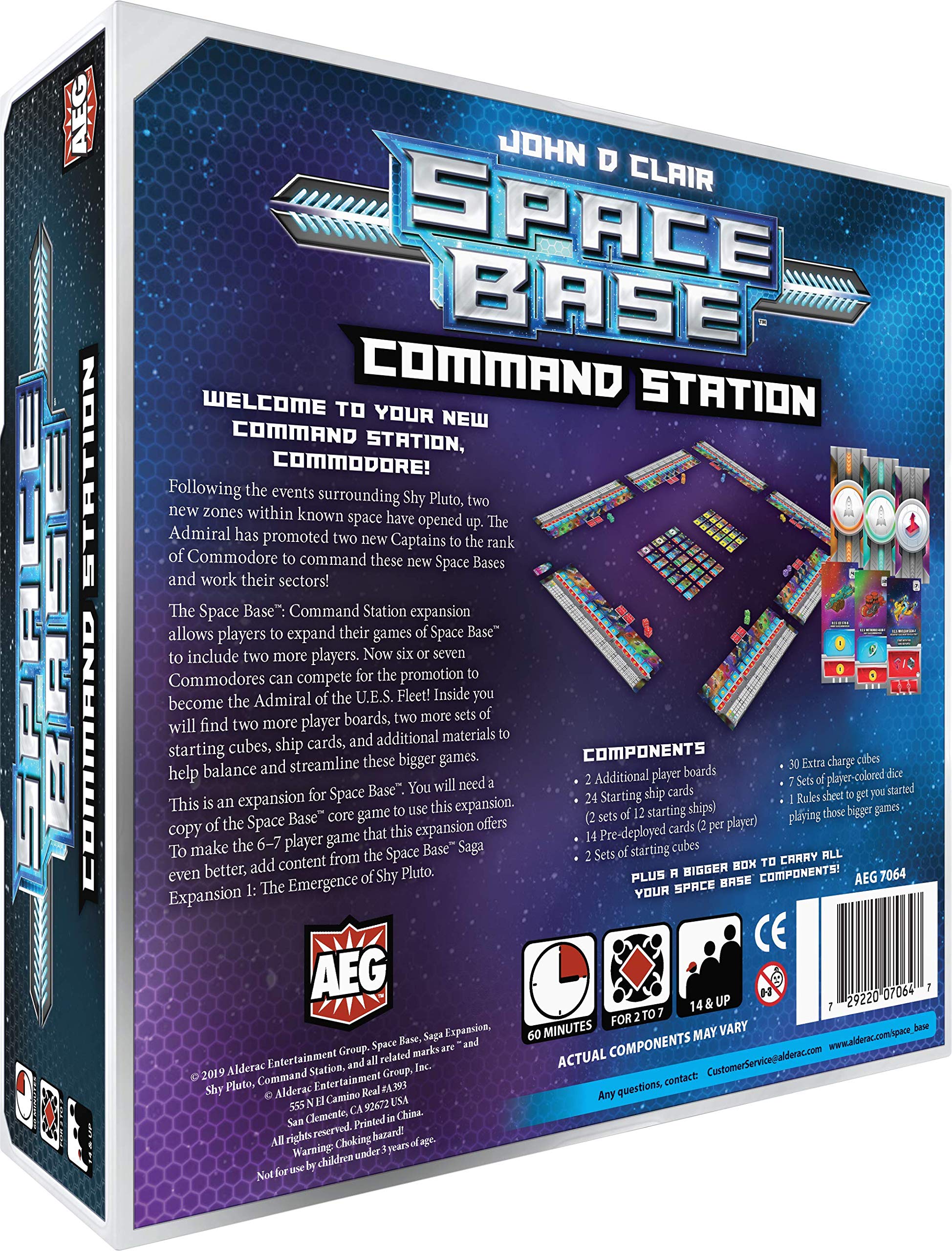 Alderac Entertainment Group (AEG) Space Base Command Station - Board Game, Dice Game, Storage Solution, 2 to 7 Players, 60 Minute Play Time, for Ages 14 and Up, Alderac Entertainment Group (AEG)