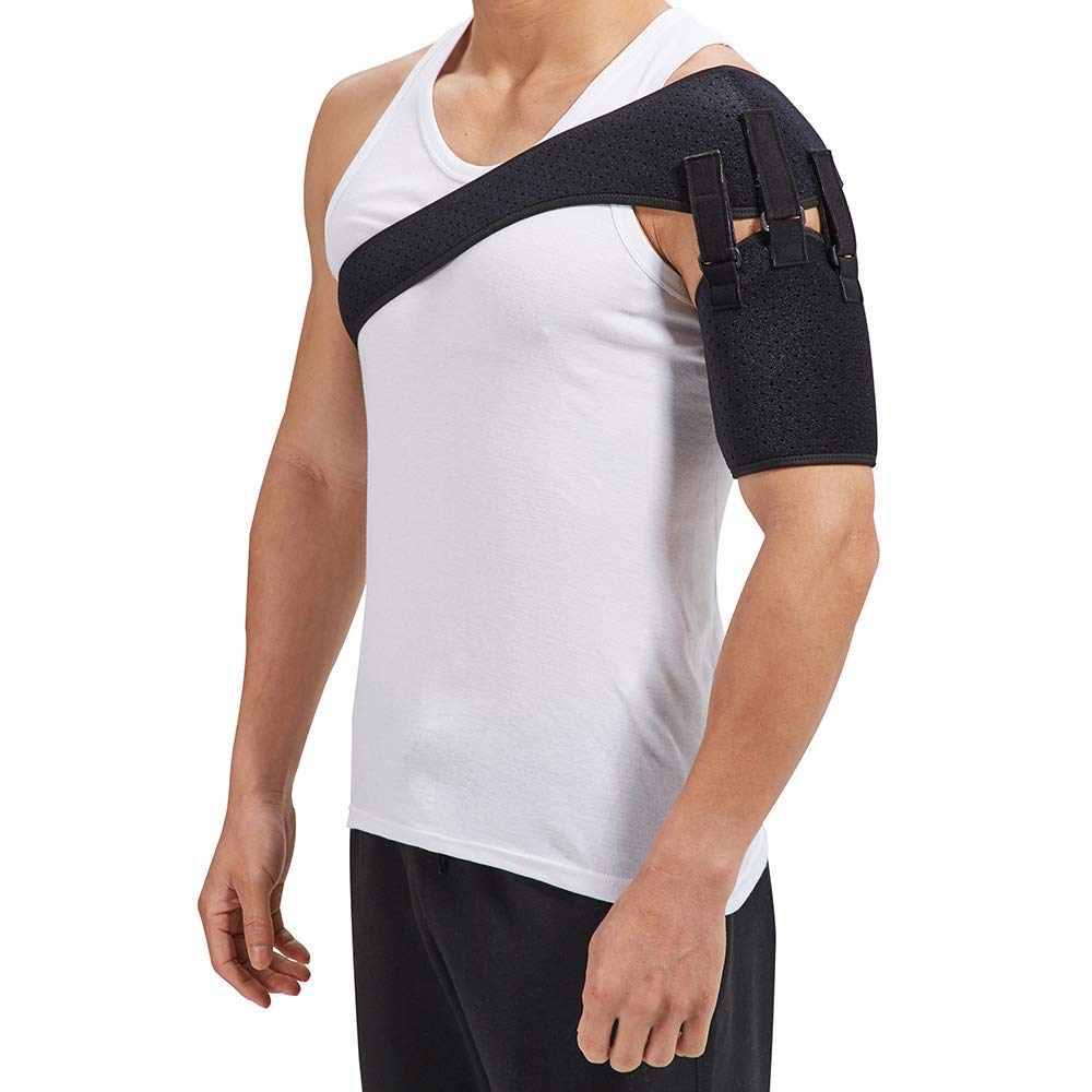 ACKEIVTO Shoulder Belt Support Arm Sling For Stroke Hemiplegia Subluxation Adjustable Right Left Single Pads Dislocation Recovery Rehabilitation Straps Shoulder Brace