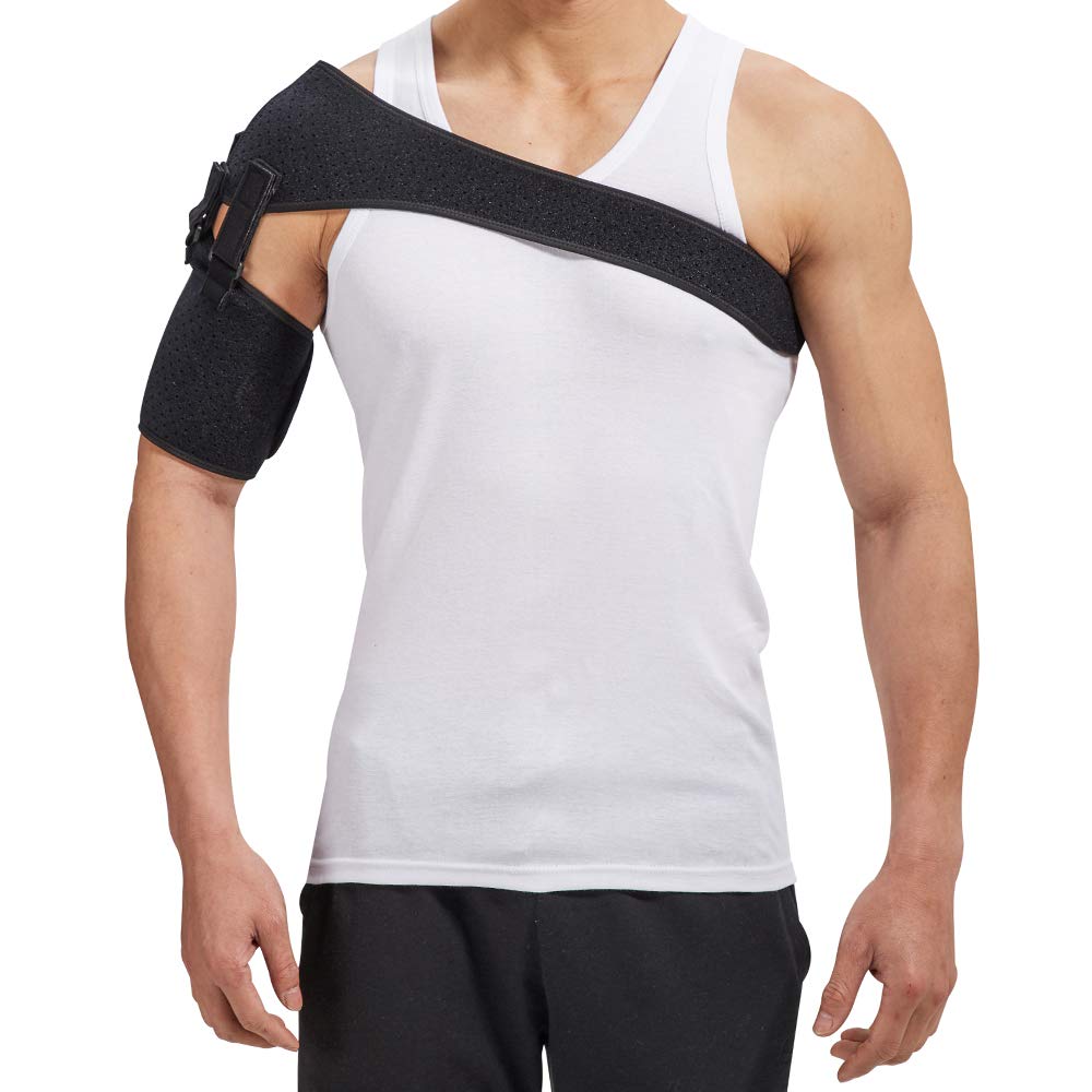 ACKEIVTO Shoulder Belt Support Arm Sling For Stroke Hemiplegia Subluxation Adjustable Right Left Single Pads Dislocation Recovery Rehabilitation Straps Shoulder Brace