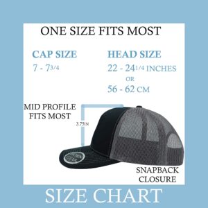 HORN GEAR Trucker Hat - Mountain Hat Edition (Charcoal/White)