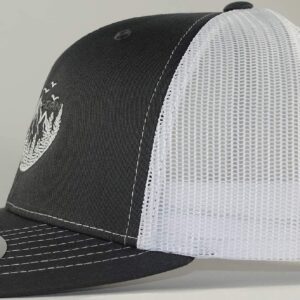 HORN GEAR Trucker Hat - Mountain Hat Edition (Charcoal/White)