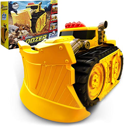 Xtreme Power Dozer - Motorized Extreme Bulldozer Toy Truck for Boys & Kids Who Love Construction Toys – Plow Through Dirt, Toys, Wood, Rocks – Indoor & Outdoor Play – Spring Summer Fall Winter