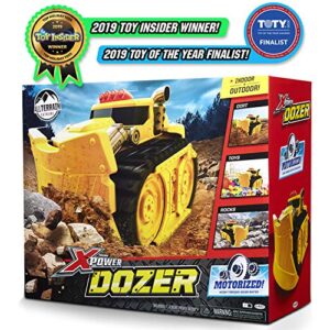 Xtreme Power Dozer - Motorized Extreme Bulldozer Toy Truck for Boys & Kids Who Love Construction Toys – Plow Through Dirt, Toys, Wood, Rocks – Indoor & Outdoor Play – Spring Summer Fall Winter