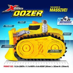 Xtreme Power Dozer - Motorized Extreme Bulldozer Toy Truck for Boys & Kids Who Love Construction Toys – Plow Through Dirt, Toys, Wood, Rocks – Indoor & Outdoor Play – Spring Summer Fall Winter