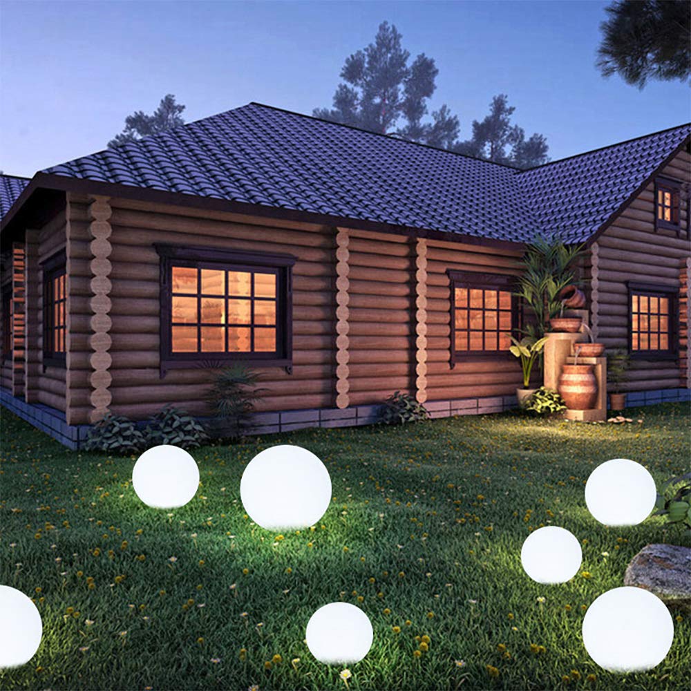 Modern Home Deluxe LED Glowing Sphere w/Infrared Remote Control - Direct Wired 12"