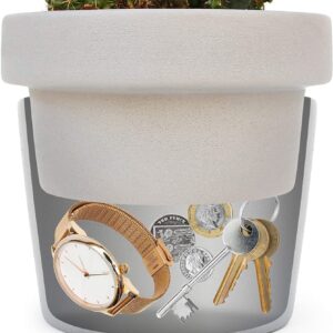 Suck UK Plant Pots Hideaway Secret Key Hider Secret Safe To Hide Keys Flower Pot With Hidden Safe & Secret Compartment Flower Pot Stash Box to Hide Your Key Set & Money Novelty Storage Safe