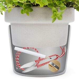 Suck UK Plant Pots Hideaway Secret Key Hider Secret Safe To Hide Keys Flower Pot With Hidden Safe & Secret Compartment Flower Pot Stash Box to Hide Your Key Set & Money Novelty Storage Safe