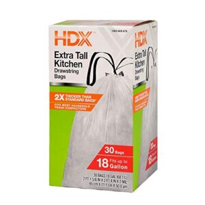 18 gal. extra tall kitchen ds bags (30-count)