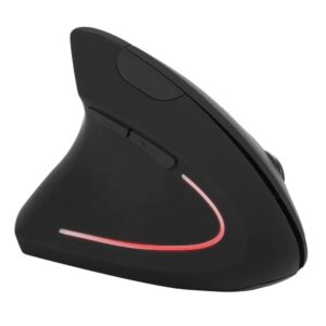 2.4ghz wireless mouse,ergonomic left handed vertical mouse,6 keys optical mouse with nano usb receiver,800/1200/1600 adjustable dpis,for laptop pc computer/for windows/for linux