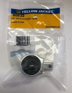 yellow jacket 60632 3/8 drive ratchet head for torque wrench