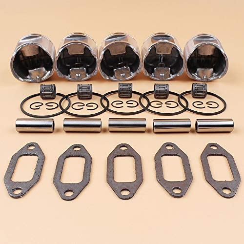 Laliva tools - 5Pcs/lot 48mm Piston Pin Ring Bearing Gasket Kit For HUSQVARNA 365 365XP Jonsered 2065 2165 Gasoline Chainsaw Parts 12mm Pin