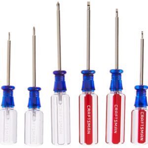 CRAFTSMAN Small Screwdiver Set, 6Piece Jewelers Set (CMHT65043)