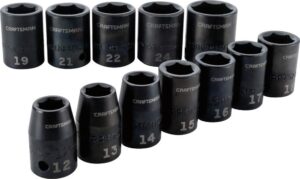 craftsman impact socket set, metric, 1/2", 12piece (cmmt15885)