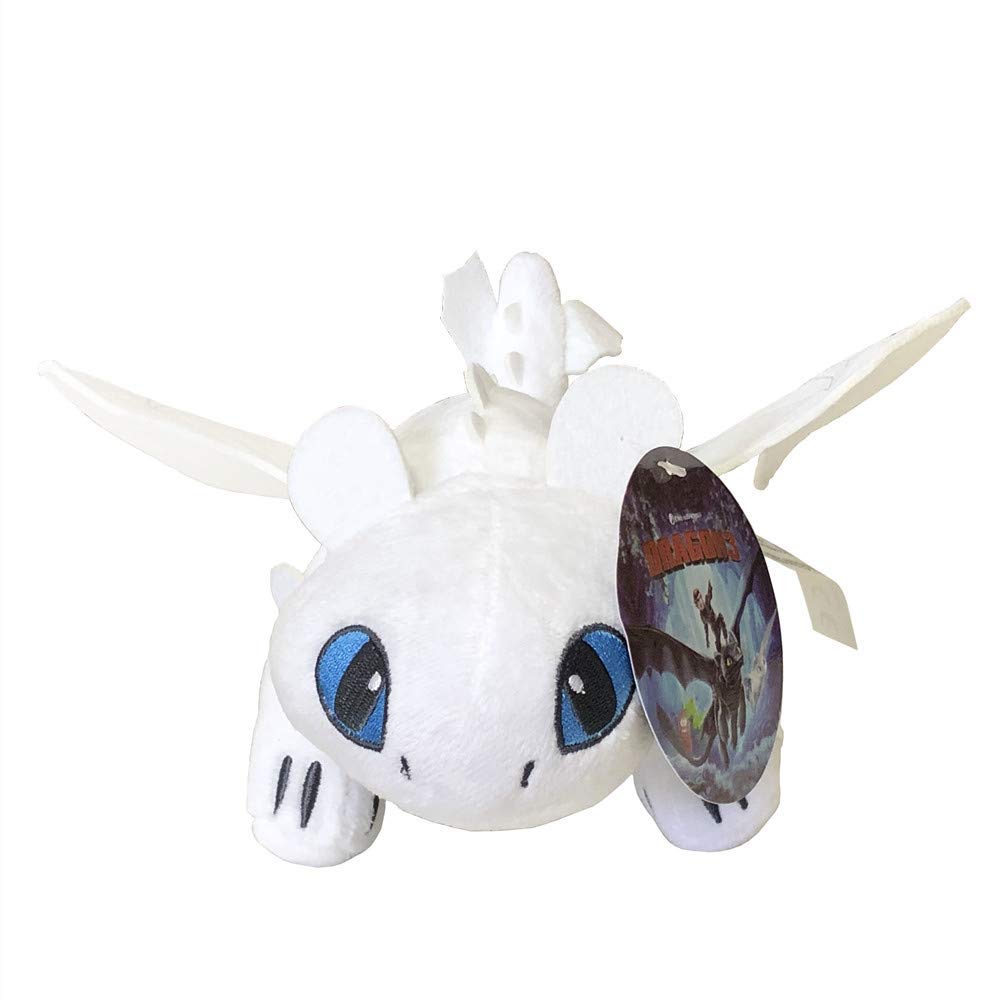 How to Train Your Dragon 10" Light Fury Plush Toy - Toothless Stuffed Animal Doll, Defenders of Berk by Yamadura