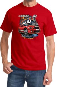 ford red mustang shelby gt500 shirt, red large