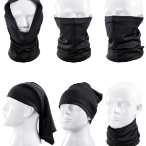 4 Pieces Summer Neck Gaiter Bandana Face Scarf Mask Sun Protection Thin Breathable Neck Gaiter for Men Women Cycling Running