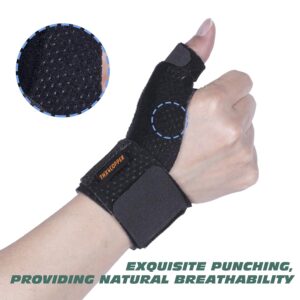 THX4COPPER Reversible Thumb&Wrist Stabilizer Splint for BlackBerry Thumb,Trigger Finger, Pain Relief, Arthritis,Tendonitis, Sprained, Carpal Tunnel, Stable, Lightweight, Breathable