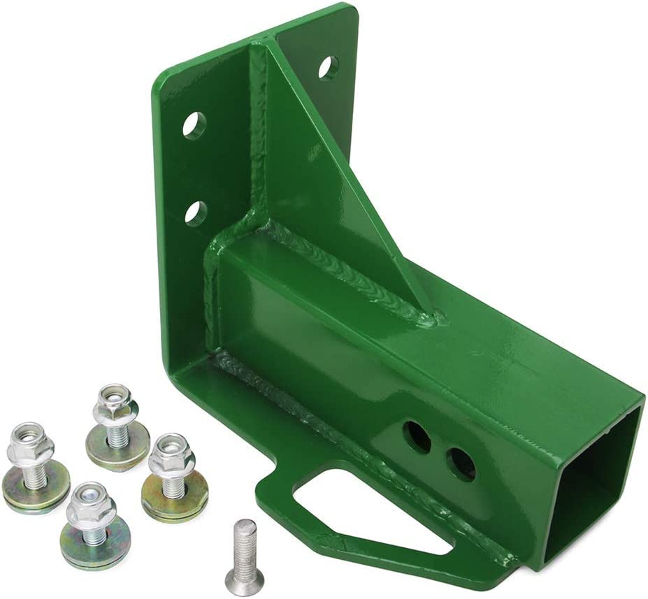 NIXFACE Rear Trailer Hitch Receiver Fit for John Deere Gator 4x2 6x4 Old Style W/Bolts Green