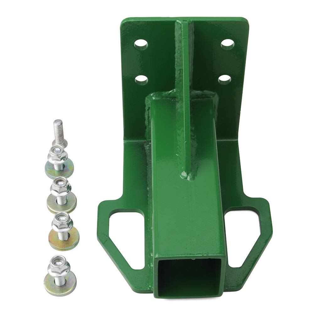 NIXFACE Rear Trailer Hitch Receiver Fit for John Deere Gator 4x2 6x4 Old Style W/Bolts Green