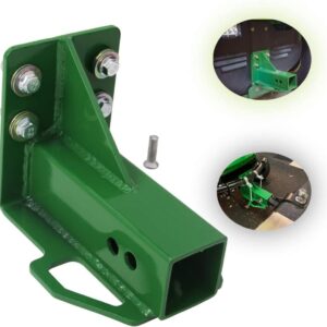 NIXFACE Rear Trailer Hitch Receiver Fit for John Deere Gator 4x2 6x4 Old Style W/Bolts Green