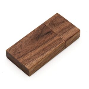 5 Pack Rectangle Walnut Wood 2.0/3.0 USB Flash Drive USB Disk Memory Stick with Wooden (2.0/32GB)