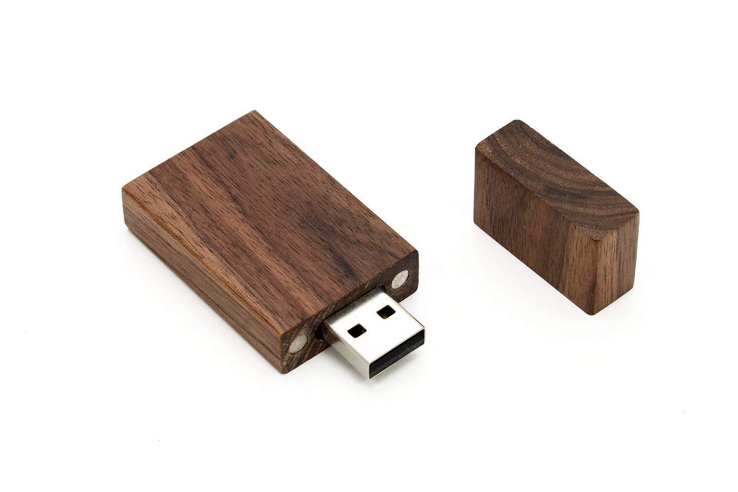 5 Pack Rectangle Walnut Wood 2.0/3.0 USB Flash Drive USB Disk Memory Stick with Wooden (2.0/32GB)