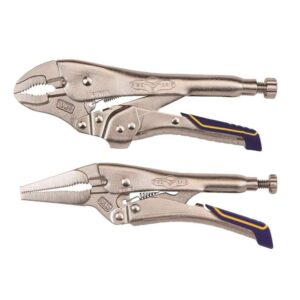 irwin vise-grip locking pliers (10-inch) & linesman pliers (6-inch) combo (irht82588)