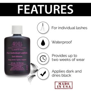 Ardell LashTite Lash Adhesive Dark for Individual Lashes, 0.75 oz x 2 Pack