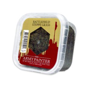 the army painter battlefield: steppe grass basing, 150 ml-for miniature bases & terrains -scenics static grass, model terrain grass, terrain model kit & the army painter tufts for bases of minis