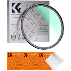 k&f concept 82mm mc uv protection filter slim frame with 18-multi-layer coatings for camera lens (k-series)