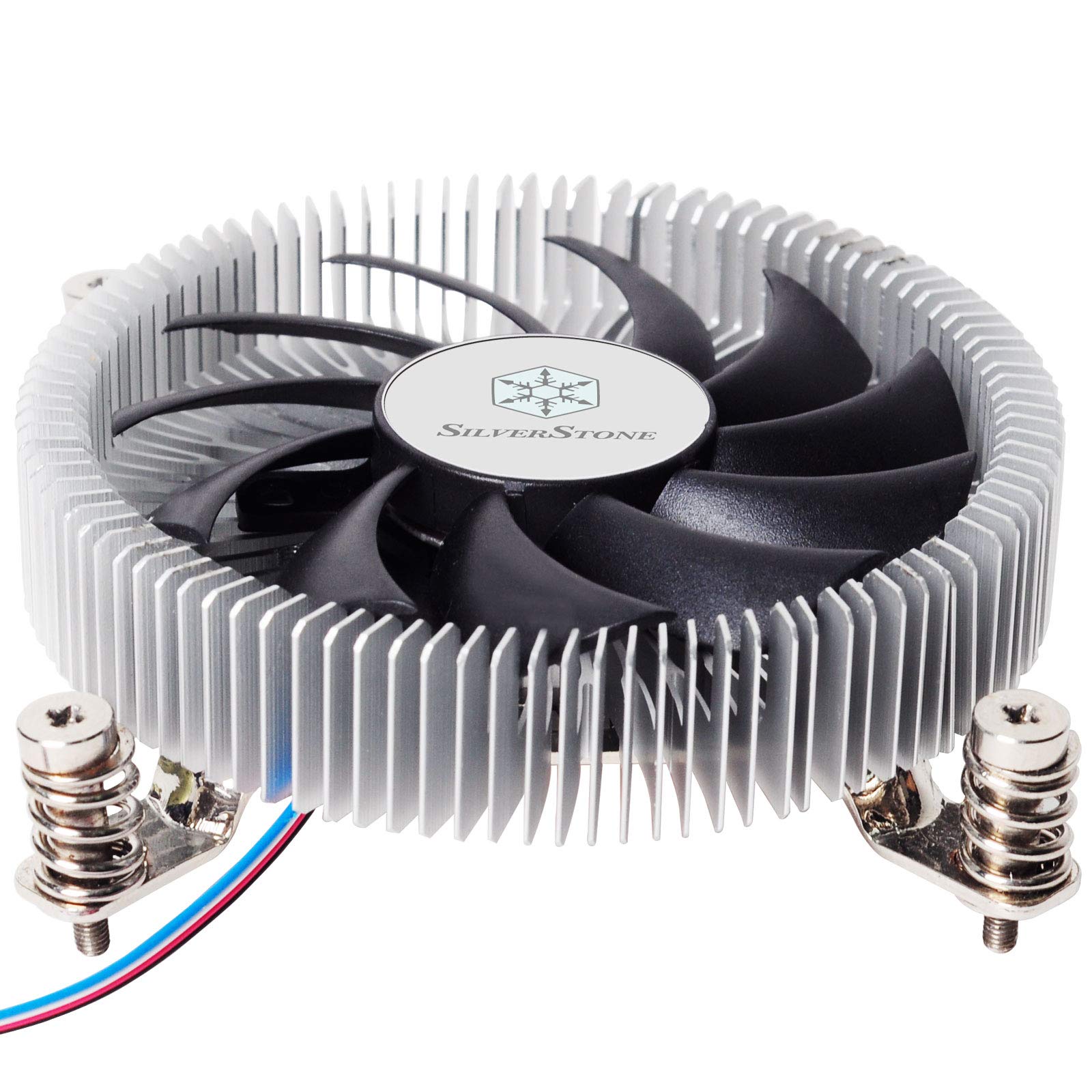 SilverStone Technology SST-NT07-115X-USA LGA1150/1151/1155/1156/1200 CPU Cooler Low Profile 23mm Tall for 65W TDP Support with 80mm PWM Fan SST-NT07-115X