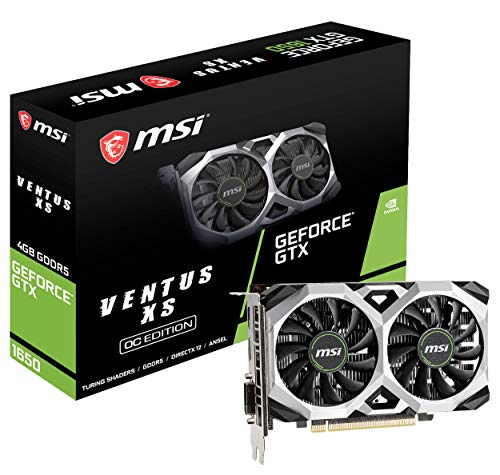 MSI G1650VXS4C Gaming GeForce GTX 1650 128-Bit HDMI/DP 4GB GDRR5 HDCP Support DirectX 12 VR Ready OC Graphics Card (GTX 1650 Ventus XS 4G OC)