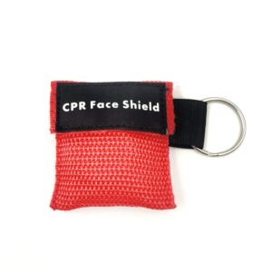 Pack of 25pcs CPR Mask Keychain Ring Emergency Kit SUNYAO CPR Face Shields Pocket Mask for First Aid or AED Training