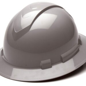 Pyramex Ridgeline Full Brim Hard Hat 4 Point Ratchet Gray