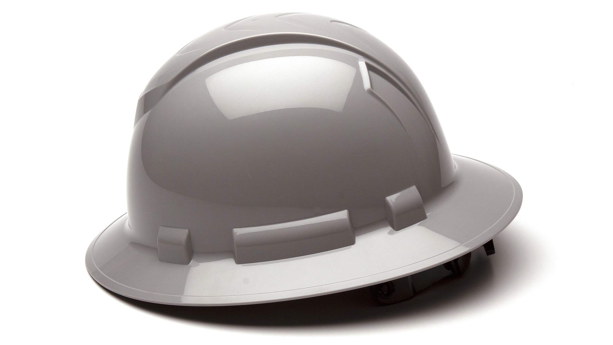 Pyramex Ridgeline Full Brim Hard Hat 4 Point Ratchet Gray