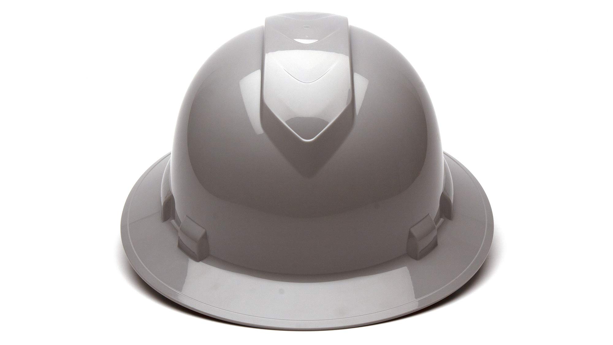 Pyramex Ridgeline Full Brim Hard Hat 4 Point Ratchet Gray